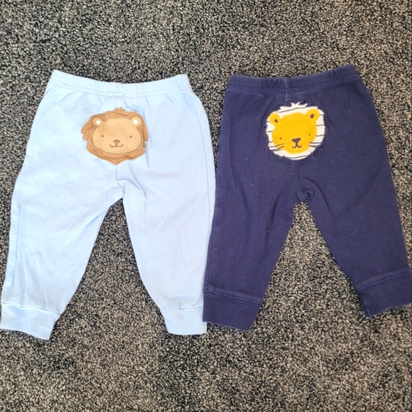 child of mine | Bottoms | Lion Print Embroidered Patch Butt Baby Pants ...